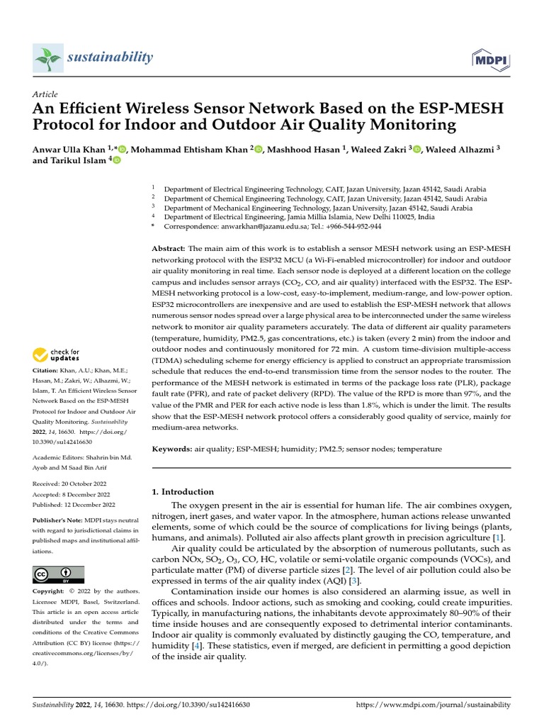 An Efficient Wireless Sensor Network Based On The ESP-MESH Protocol For ...