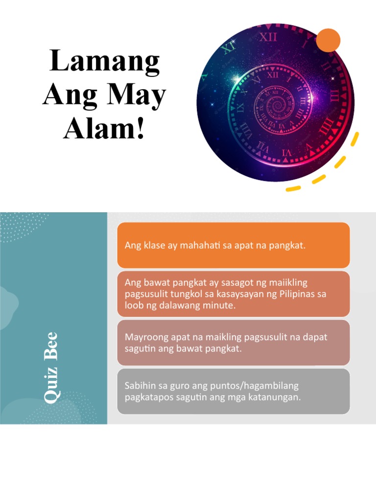 Lamang Ang May Alam! | PDF