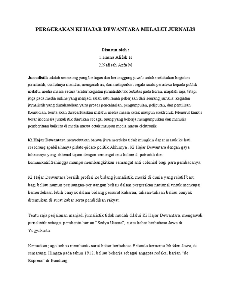 artikel ki hajar dewantara | PDF