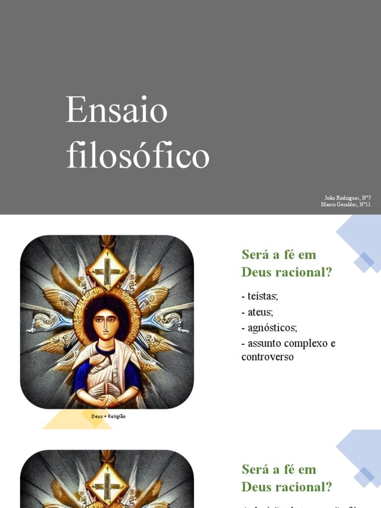 Fideísmo de Pascal | Download grátis PDF | Deus | Fé