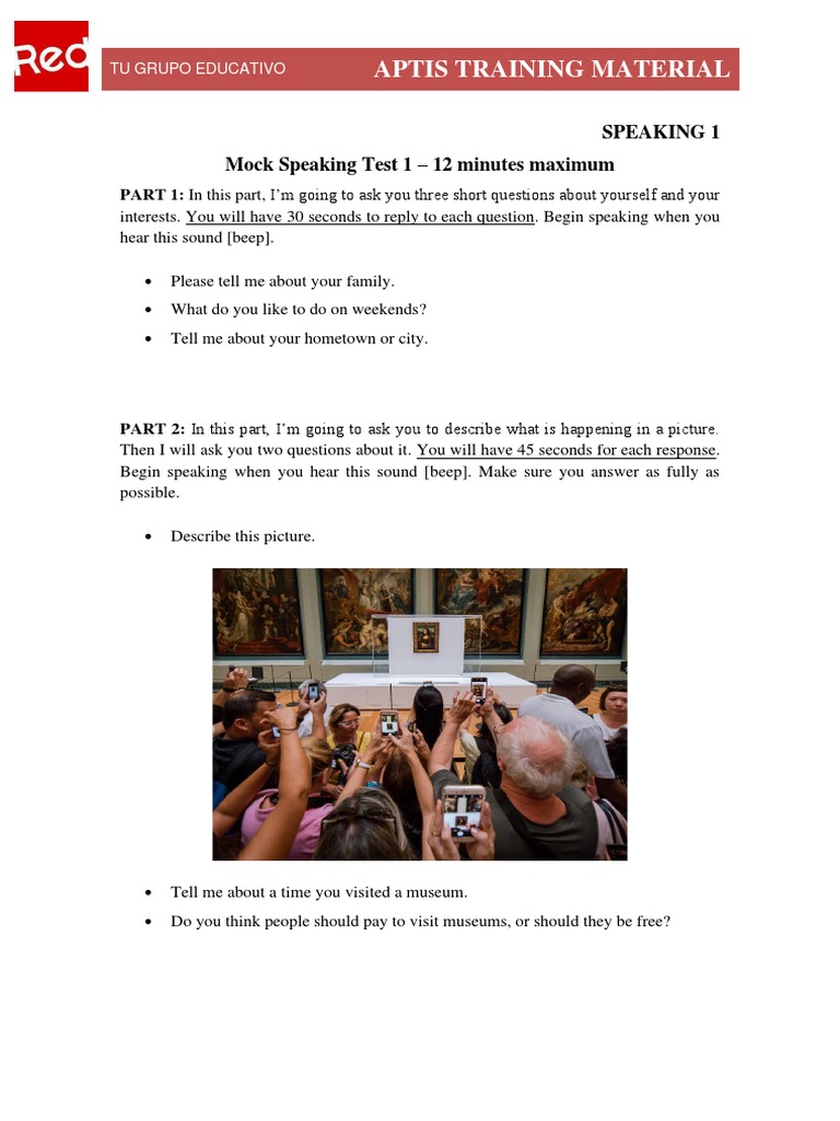 Speaking 1 | PDF