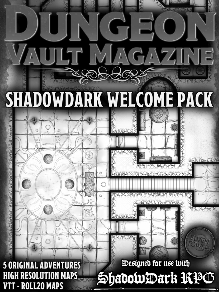 Shadowdark RPG - Welcome Pack - BW | PDF