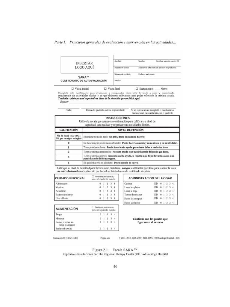 Escala SARA (Cuestionario de Autoevaluación) | PDF