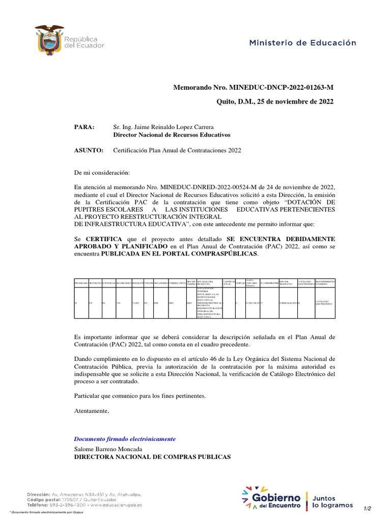 Certificación Pac | PDF