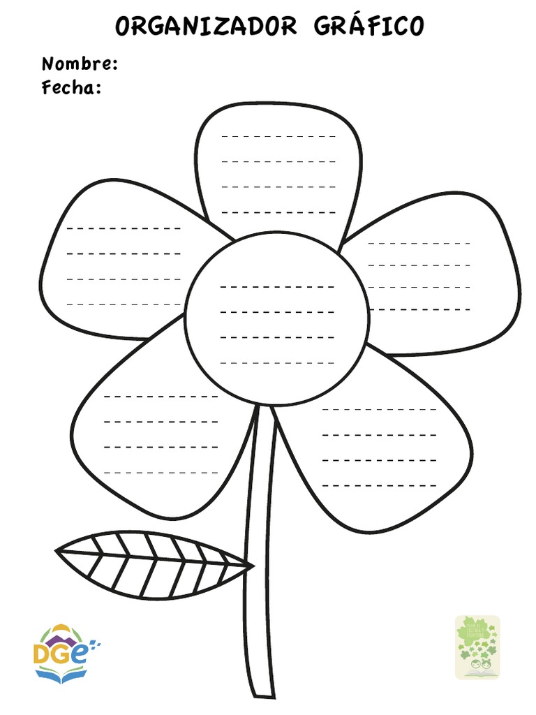 Organizador Gráfico Flor | PDF