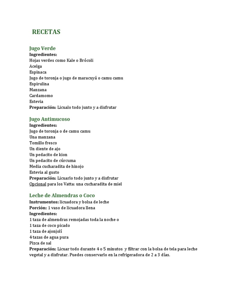 Recetas Nutritivas para Niños | PDF | Comida y bebida | Cocina vegana