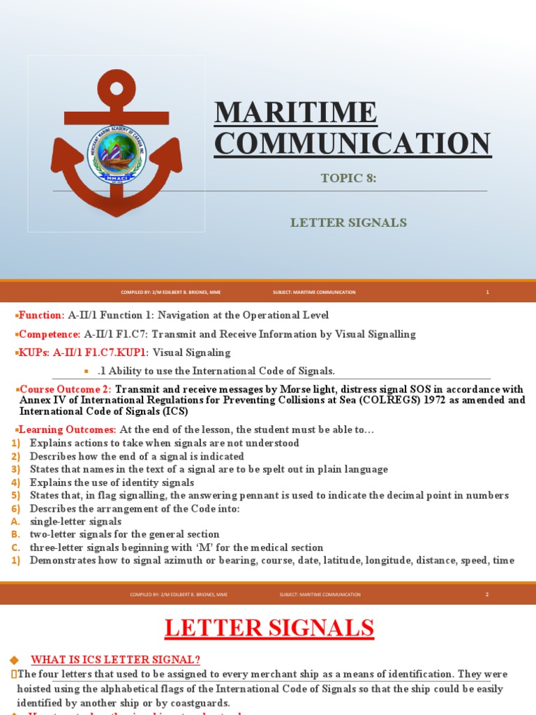 Letter Signals | PDF