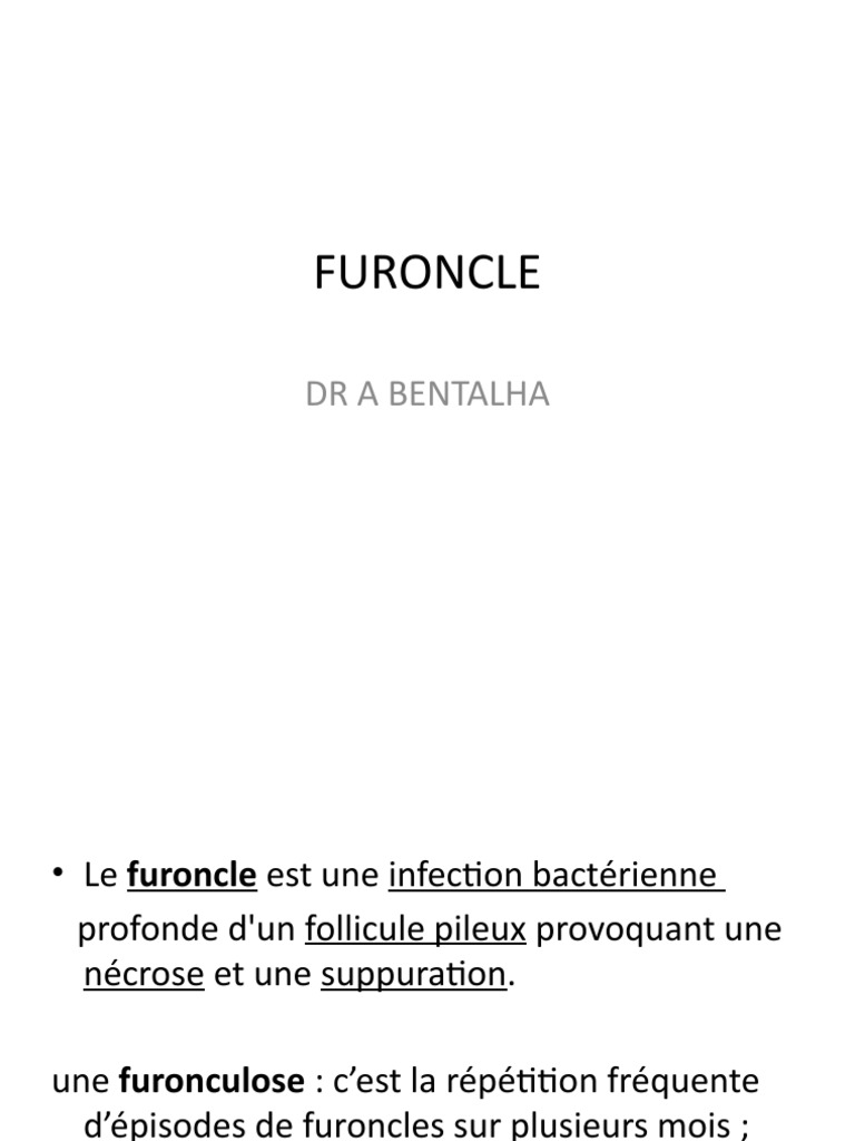 FURONCLE Et ANTHRAX | PDF | Causes de décès | Dermatologie