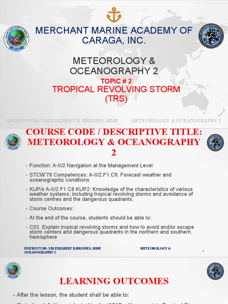 Merchant Marine Academy of Caraga, Inc.: Meteorology & Oceanography 2 ...