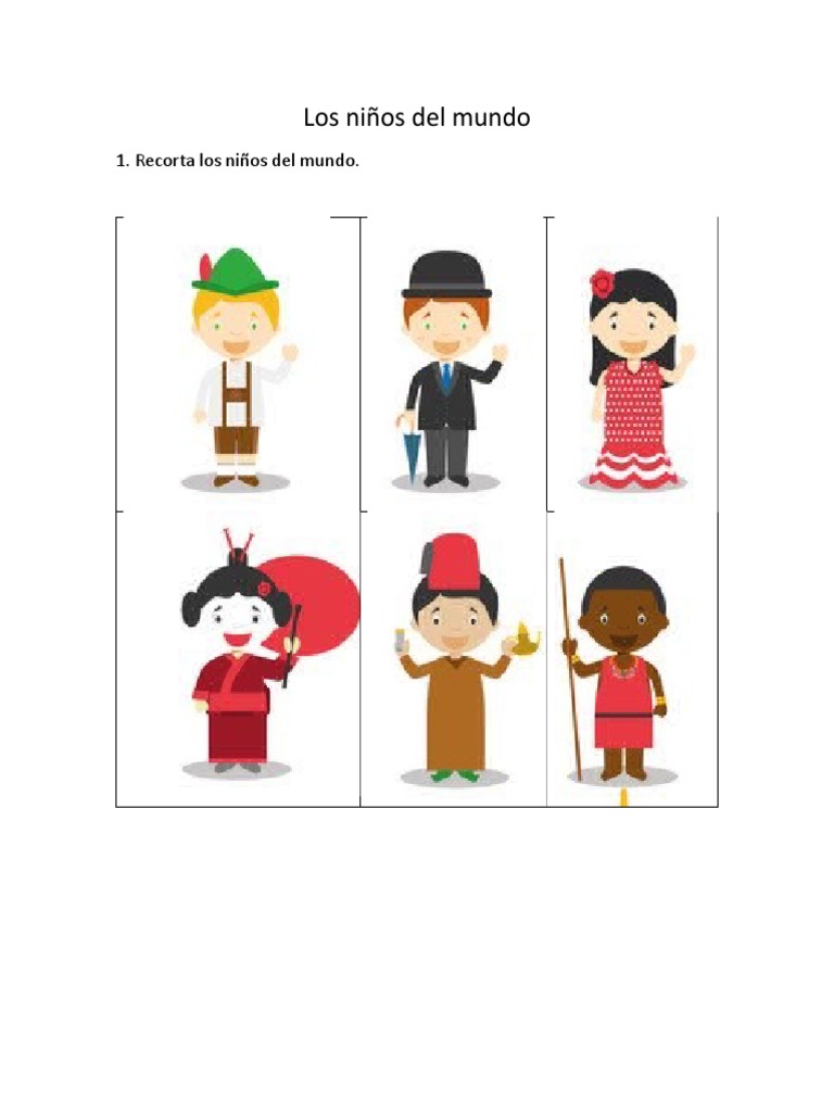 Guia de Trabajo Los Niños Del Mundo | PDF | Artes del Lenguaje y ...