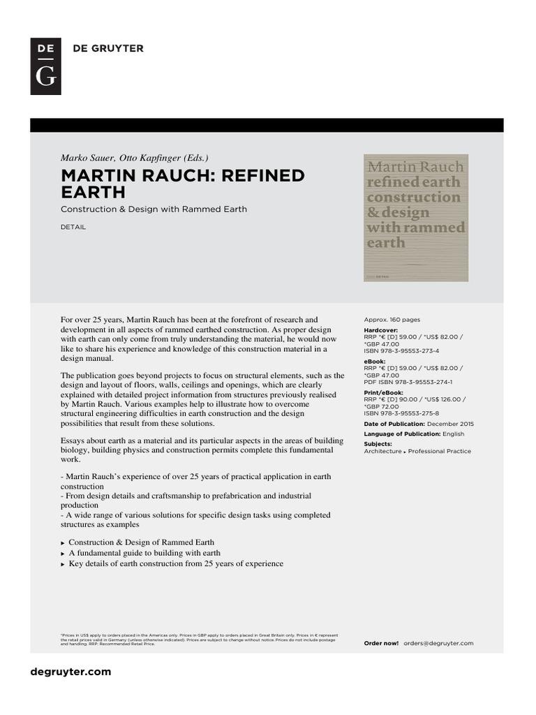 Refined Earth: A Fundamental Guide to Construction and Design ...