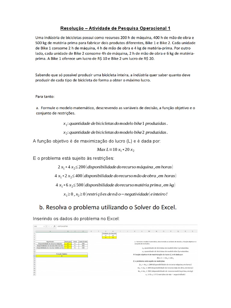 Pesquisa Operacional | PDF