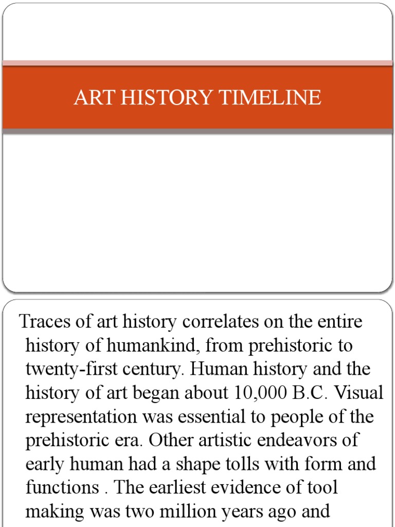 Art History Timeline | PDF | Medieval Art | Stone Age