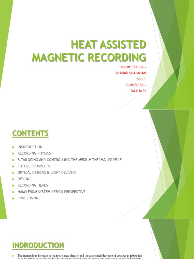 Heat-Assisted Magnetic Recording Insights | PDF | Optics | Hard Disk Drive