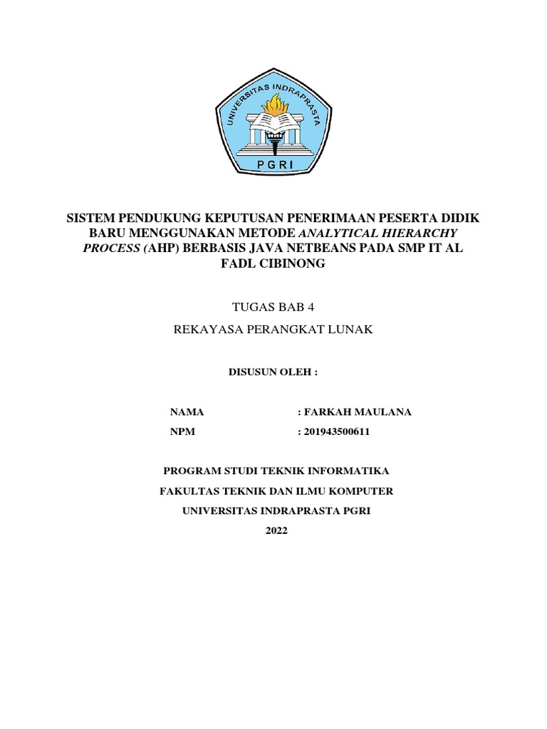 Cover Bab 4 | PDF | Teknologi & Rekayasa