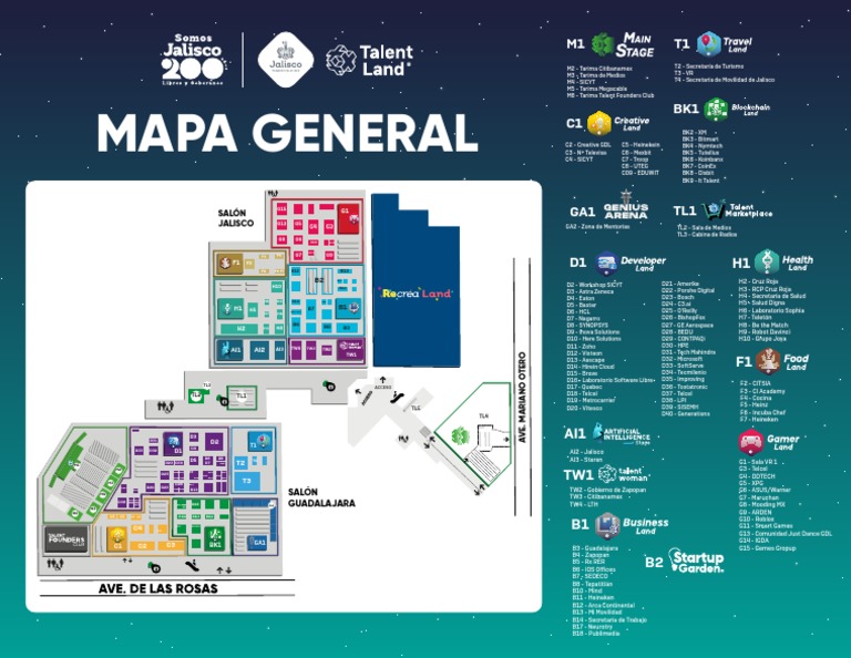 Mapa General: Salón Jalisco | PDF