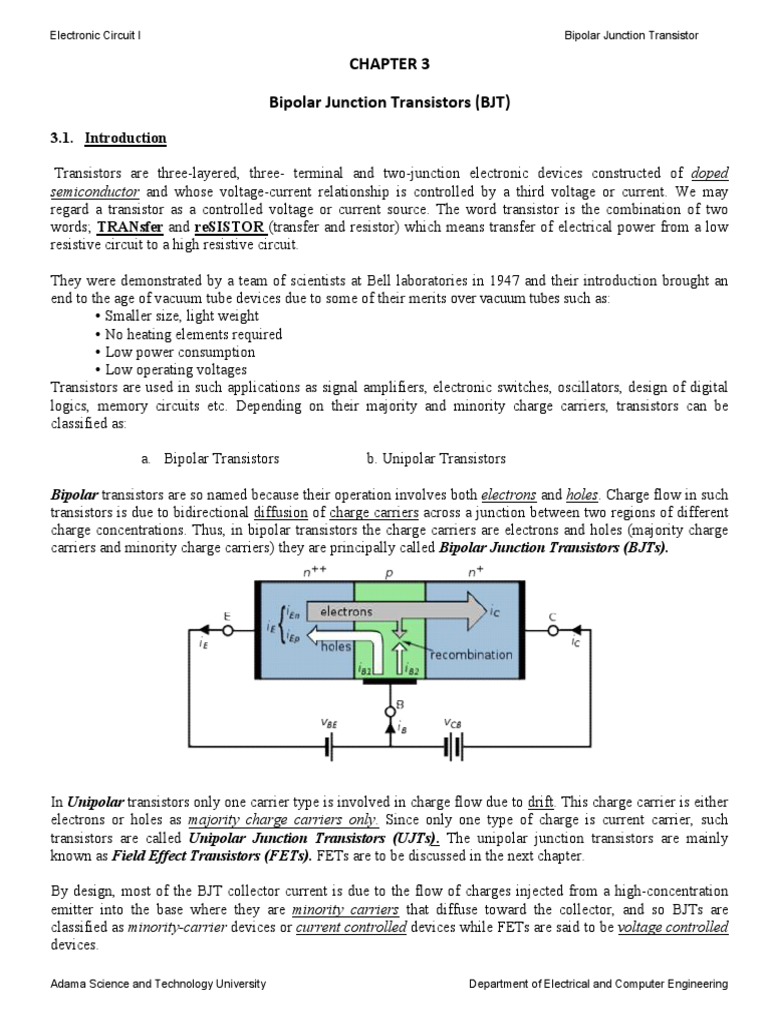 Chapter 3 | PDF | Bipolar Junction Transistor | Transistor