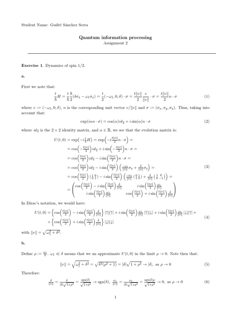 Qip hw5 Solution | PDF | Coordinate System | Rotation