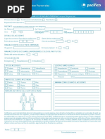 FORMATO - Solicitud de Atención Única SCTR - Pacifico | PDF | Quemar | Historial médico