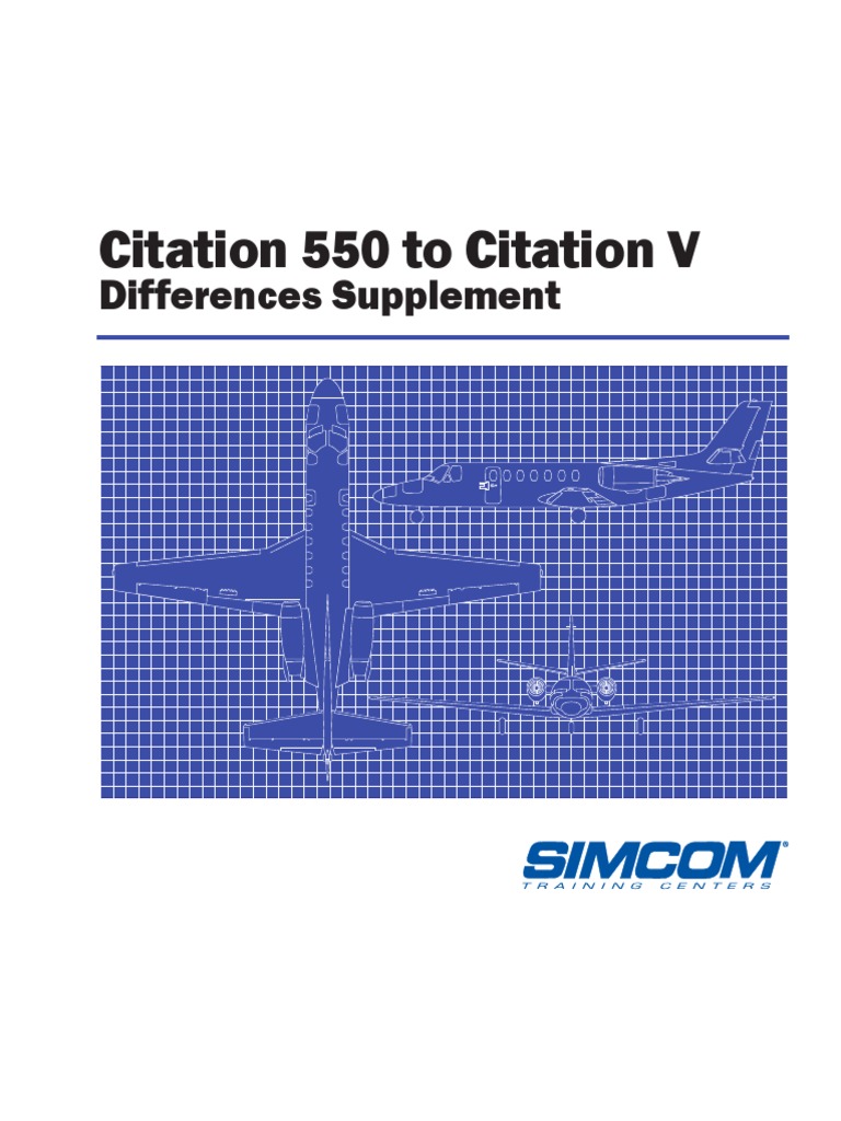 C550 Differences Citation 560 | PDF | Flight Control Surfaces | Aileron
