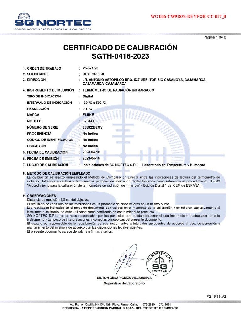 Wo 006-Cw91834-Deyfor-Cc-017 - 0 Termometro de Radiacion Infrarrojo ...