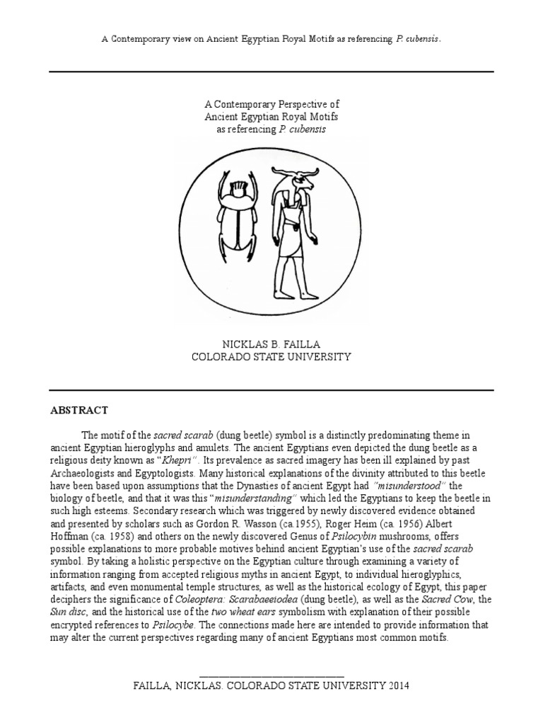 Ancient Egyptian Royal Motifs As Referen | PDF | Ancient Egypt | Beetle