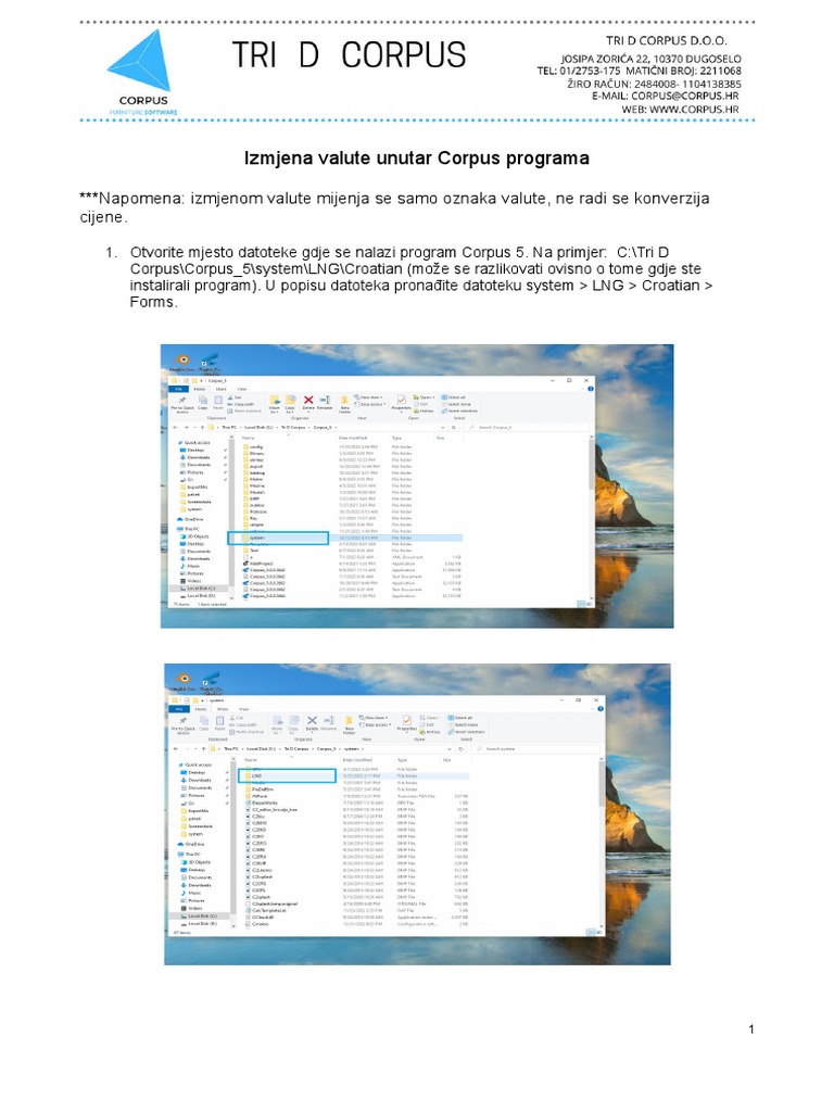 Uputstva Za Izmjenu Valute | PDF