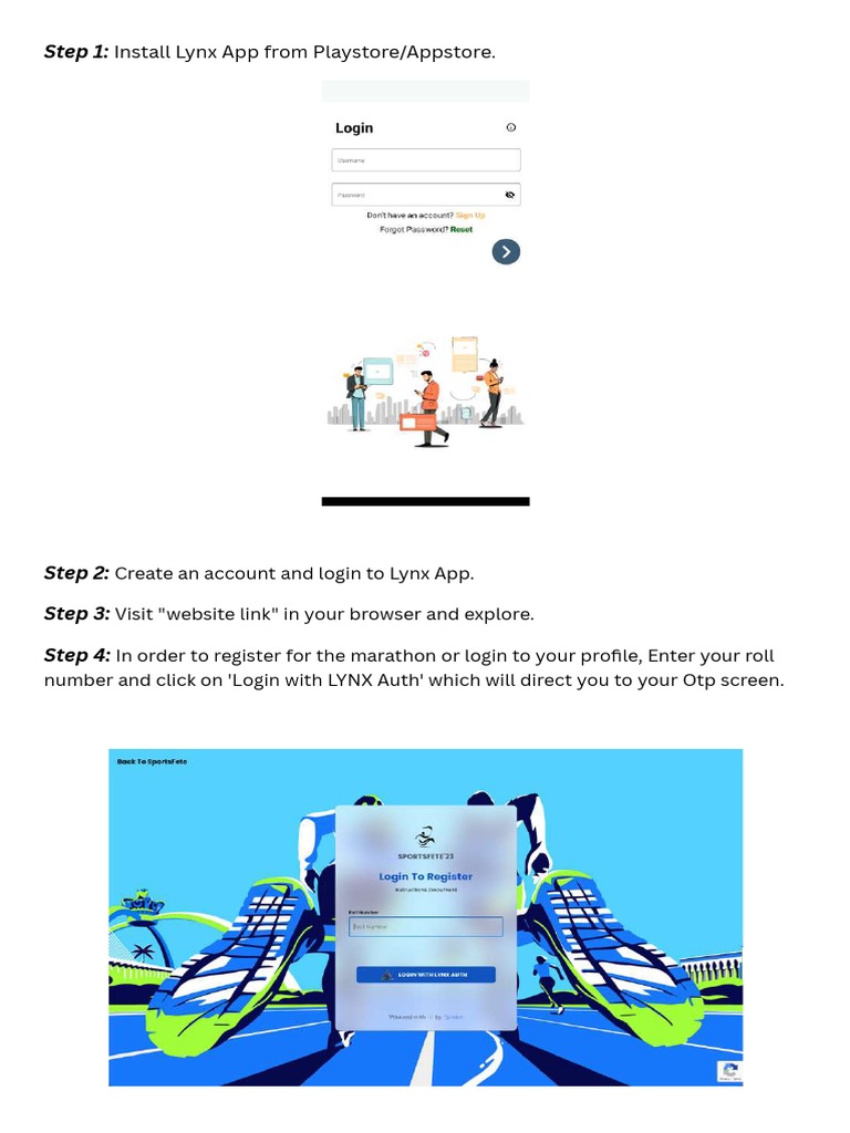 Step 1: Install Lynx App From Playstore/Appstore | PDF