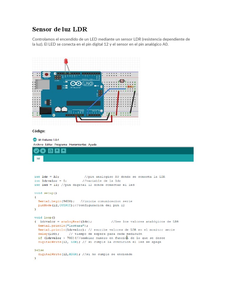 Sensor de Luz LDR | PDF