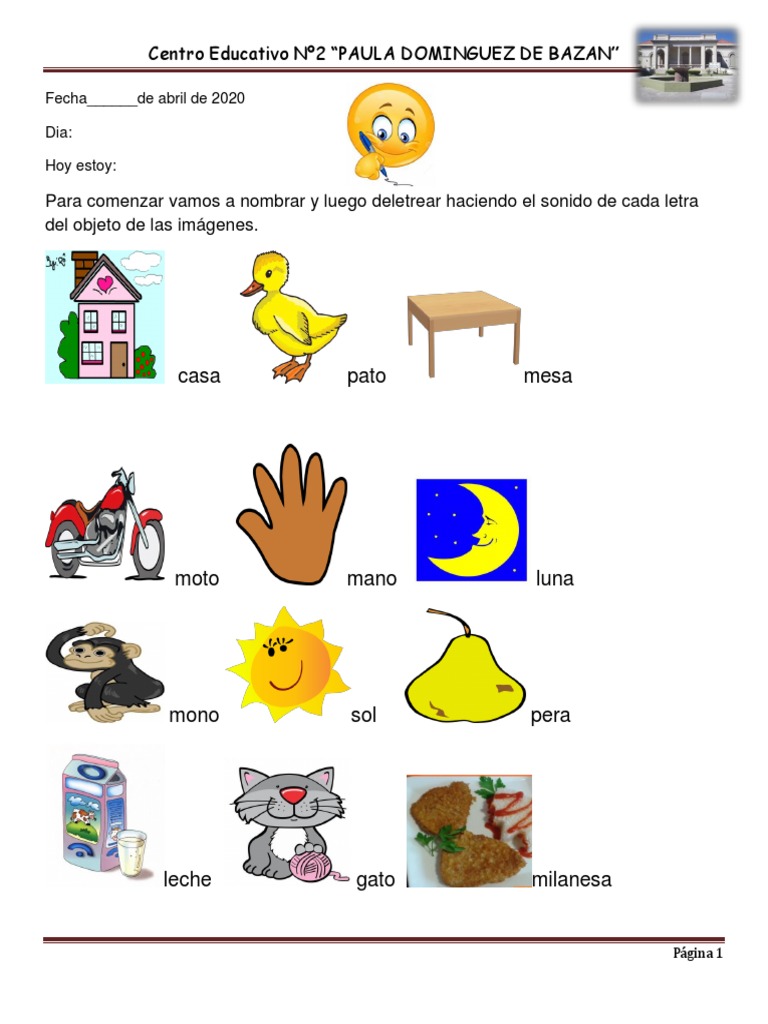 Tarea Lengua Sonidos | PDF