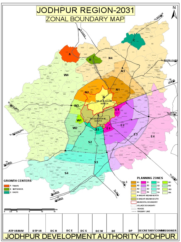 Zonal Boundary Map With Village Name | PDF
