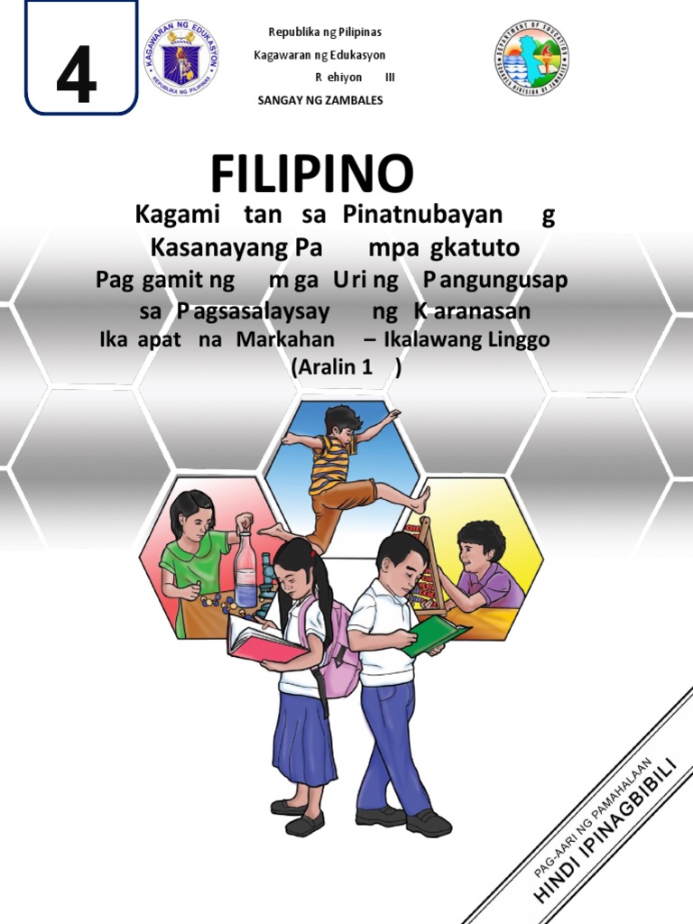 Filipino4 Q4 W2 A1 Uri-ng-Pangungusap FINAL | PDF