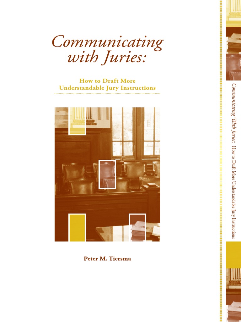 Communicating With Juries Original Publish 2006 | PDF | Witness | Jury Instructions