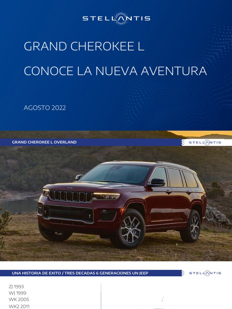 Grand Cherokee L: Innovación y Espacio | PDF | todoterreno | Industria ...
