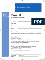 2019 Key Stage 2 Mathematics Paper 2 - Reasoning | PDF
