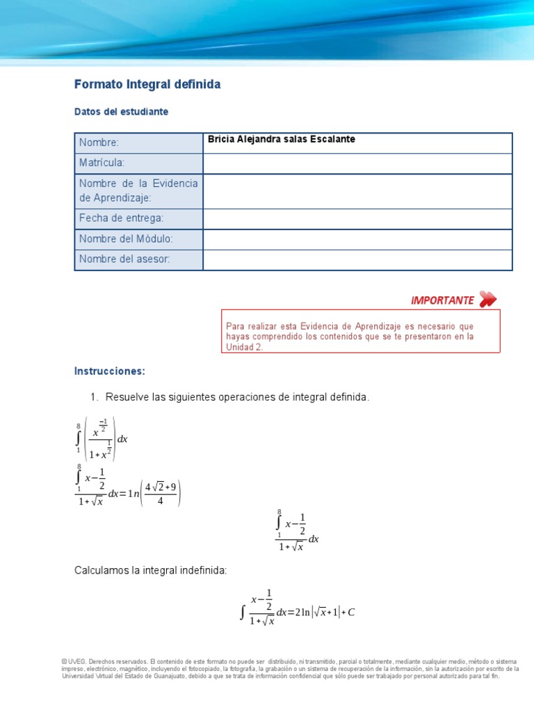 Ea4 Formato | PDF | Integral | Matemáticas