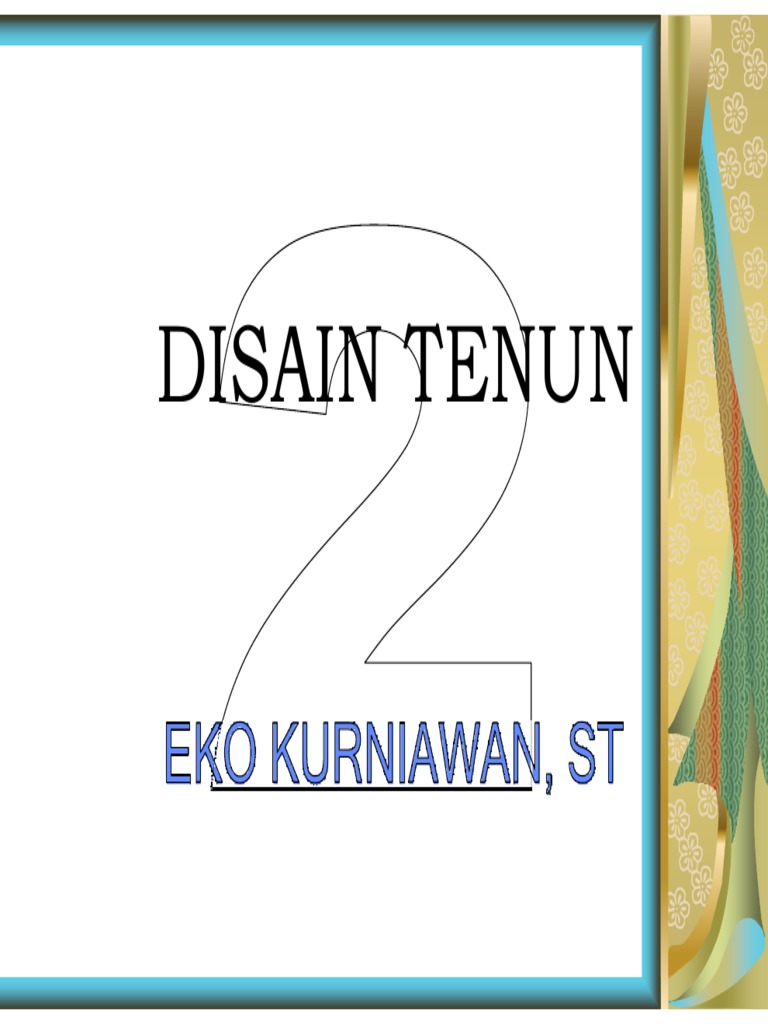 Jenis dan Ciri Anyaman Kain | PDF
