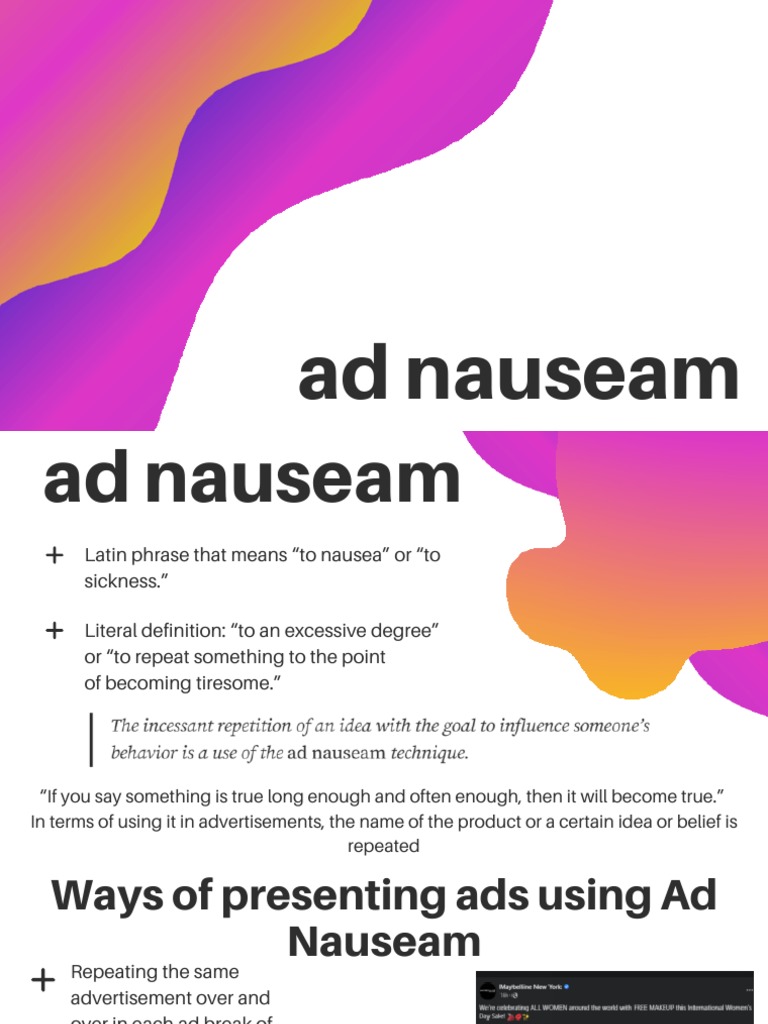 Ad Nauseam | PDF | Brand | Entertainment
