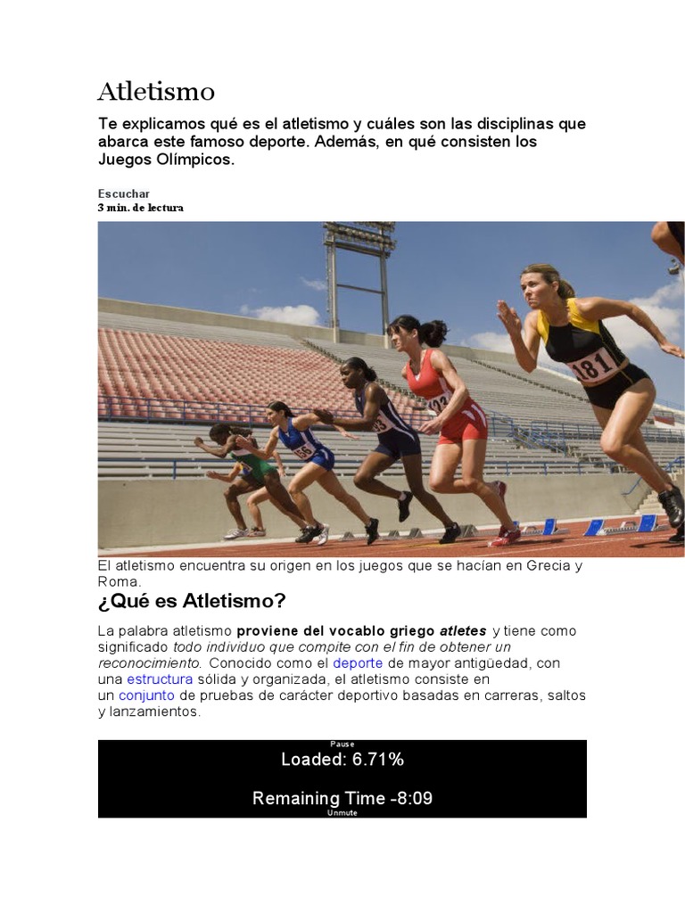 Atletismo | PDF