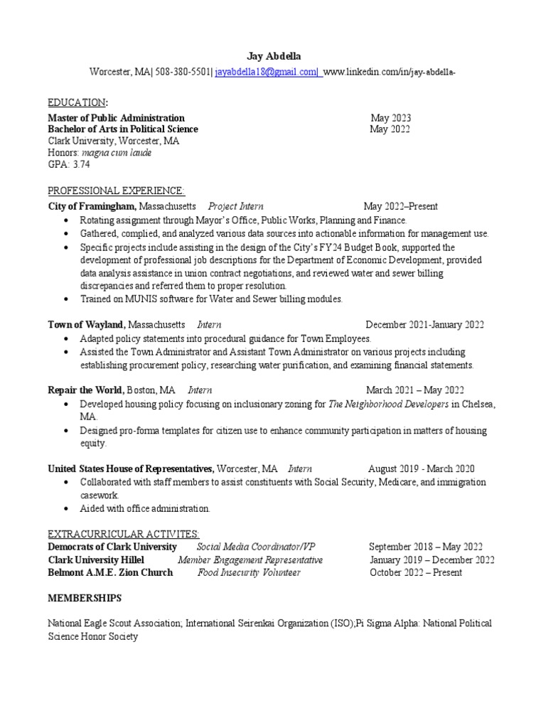 Jay Abdella Resume Feburary 2023 | PDF