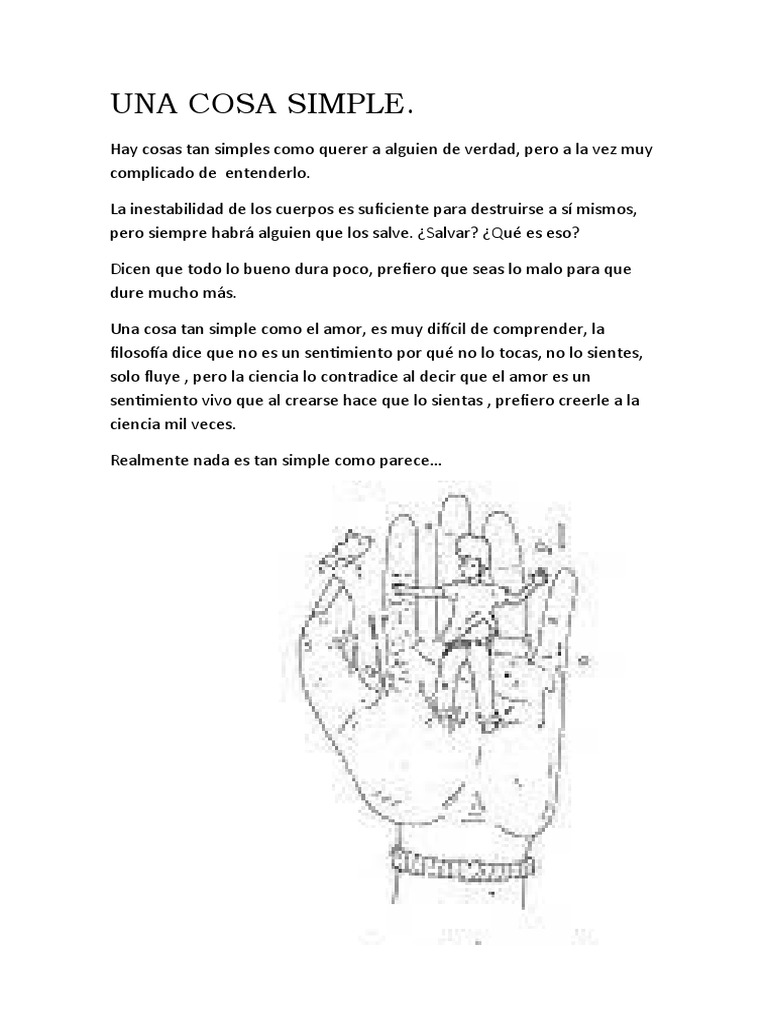 Una Cosa Simple | PDF