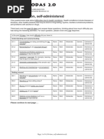 WHODAS 2.0 12-Item Questionnaire | PDF | Mental Health | Neuroscience