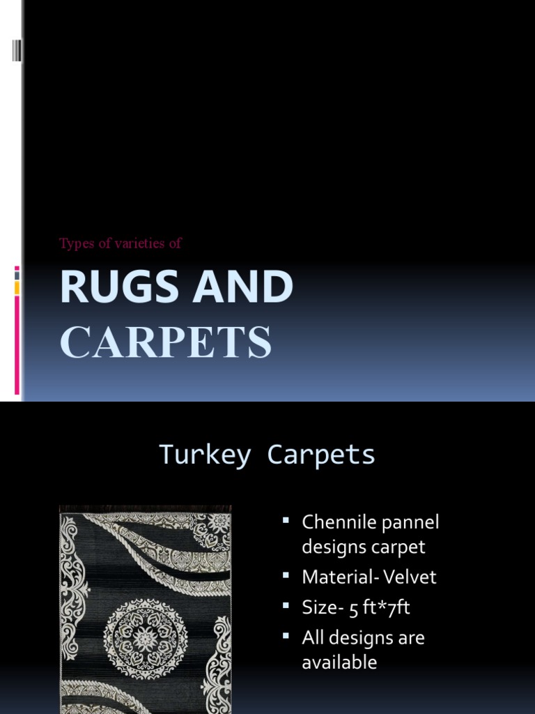 Rugs and Carpets PPT Example | PDF
