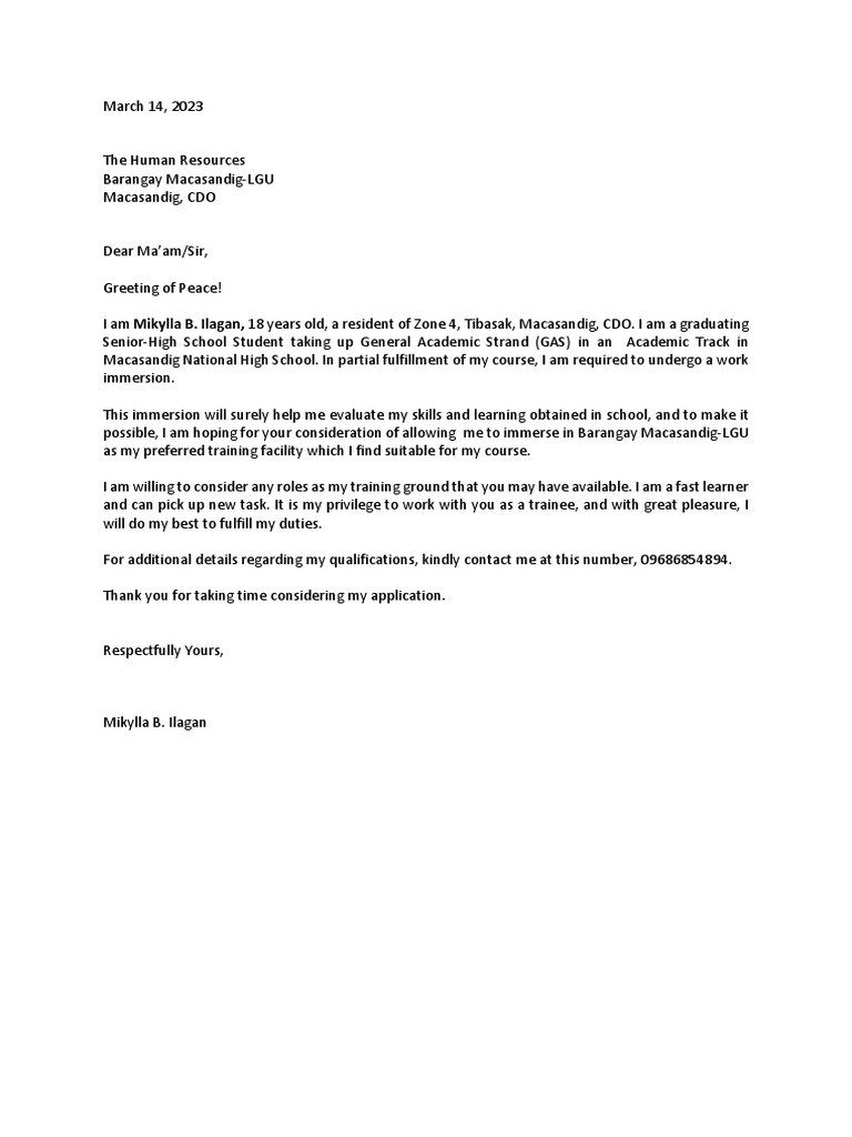 Application-Letter (2) | PDF