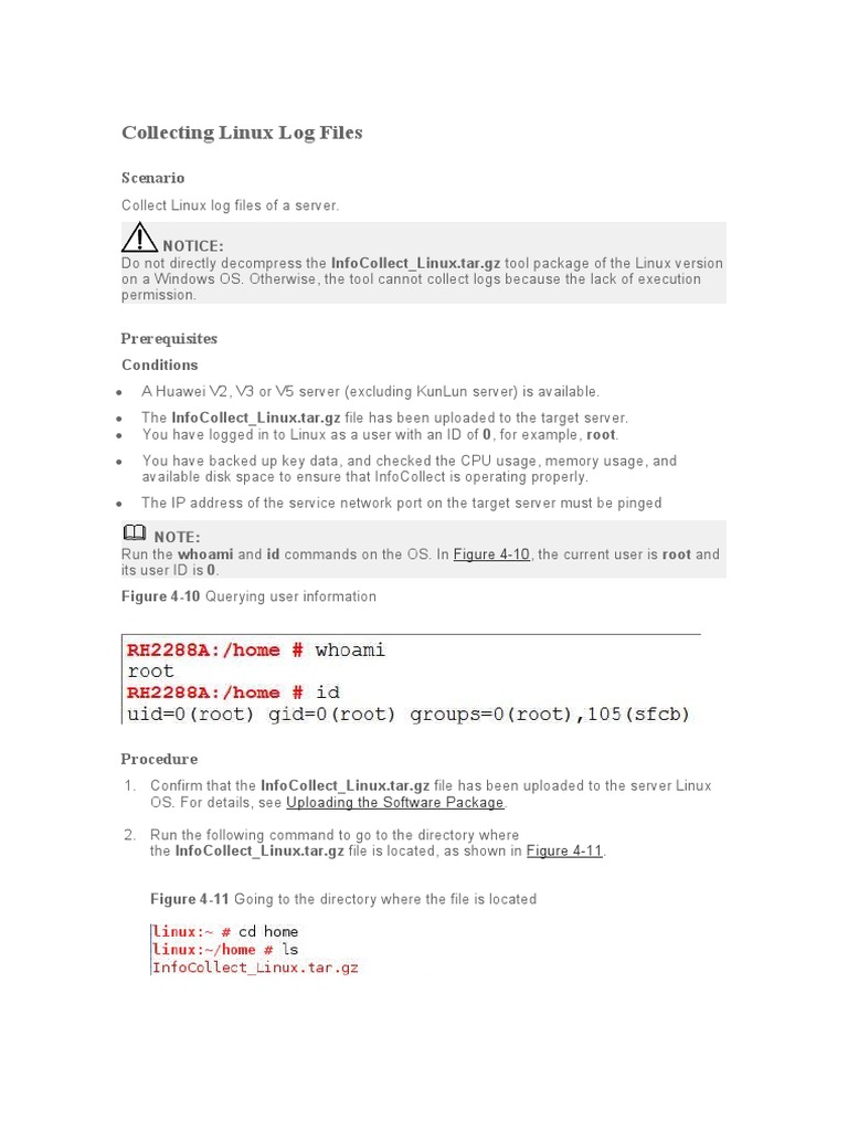 Collecting Linux Log Files | PDF | Computer File | Operating System