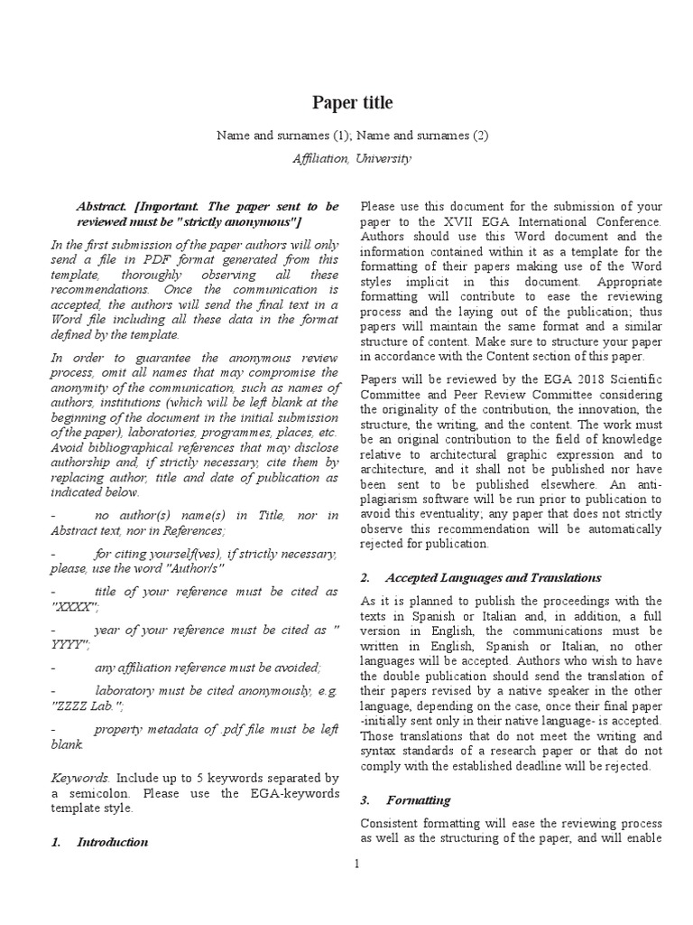 Ega 2018 Paper Template en | PDF
