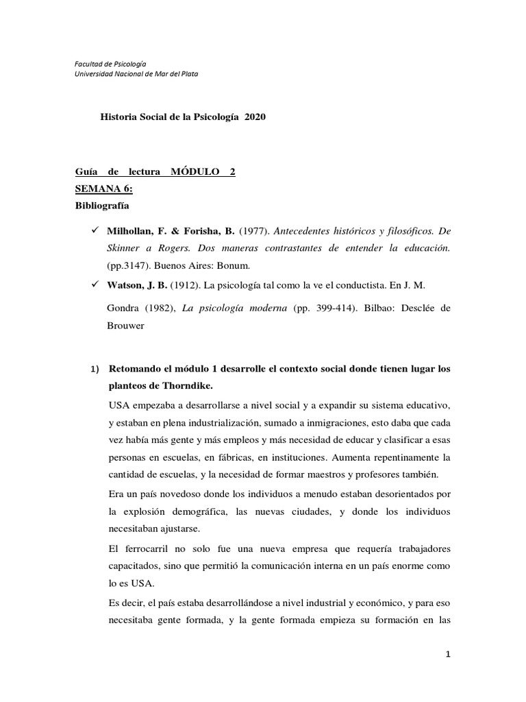 Guia MODULO 2. Semana 6 | PDF