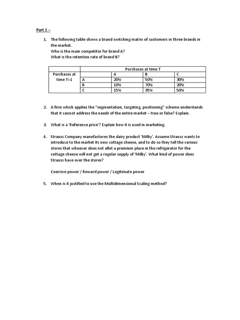 Test Example Questions | PDF