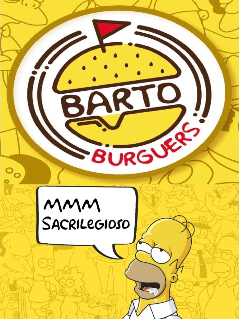 Menu Barto Burger Restaurante Simpson Toluca | PDF | Hamburguesas | Pancho