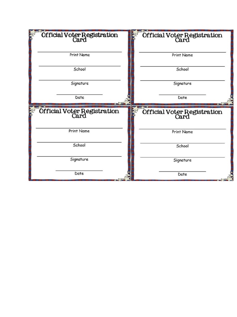 Voter Registration Card | PDF